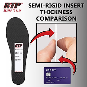 Carbon Fiber Full Shoe Semi-Rigid Insert 25 cm Men's Size 8 or Women's Size 9 Made in The USA