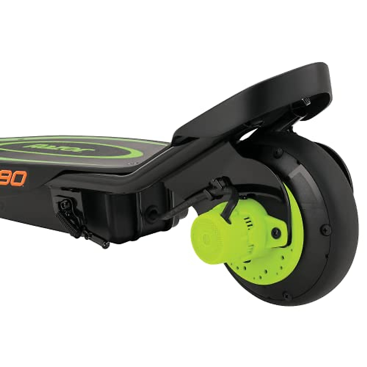 Razor Power Core E90 Electric Scooter with hub motor, push-button throttle, for kids 8+