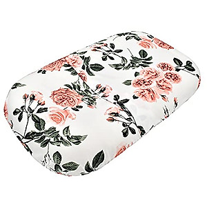 Eurobuy Baby Loungers Cover Floral Newborn Lounger Cover Removable Slipcover Washable Soft Lounger Cover Nest Cover for Baby Boys Girls(Lounger not Included)