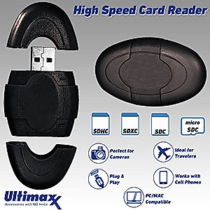 Ultimaxx Essential Accessory Bundle with Blackmagic Design Pocket Cinema Camera 6K G2 - Includes: SanDisk 64 Ultra Memory Card + 2X Seller Replacement Batteries + Cleaning Essentials + More