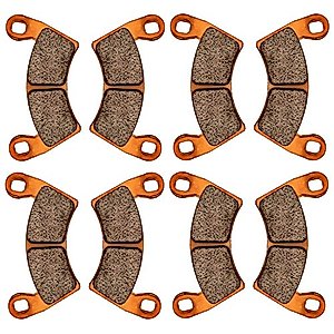 Zinger Brake Pads for Polaris RZR XP 1000 EPS 2022 2021 2020 2019 2018 2017 2016 2015 2014 & 2014-2021 RZR 1000 XP 4 Except Premium Edition,4 Set Front and Rear Sintered Copper Brake Pads