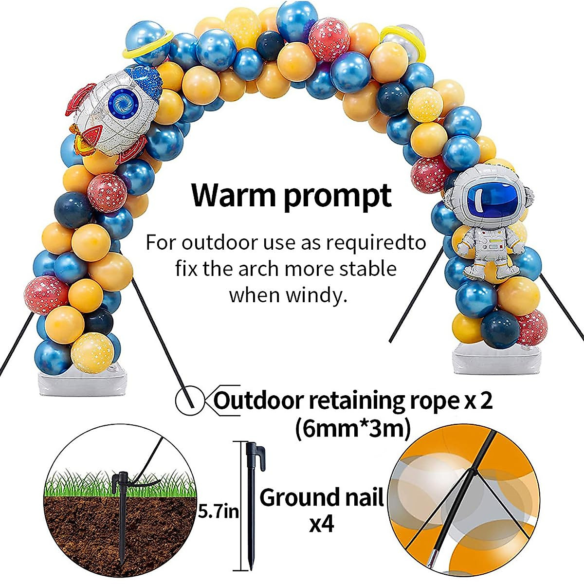 Balloon Arch Stand,10 Feet W x 9 Feet H Adjustable Balloon Arch Kit with Base,Balloon Clip,Balloon Strip,Tie Tool,Balloon Arch Frame for Ceremony,Wedding Birthday Party Baby Shower Decoration