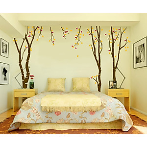 Innovative Stencils Large Wall Birch Tree Decal Forest Kids Vinyl Sticker Removable with Leaves Branches #1119 (108" (9ft) Tall, Custom - Contact Us)