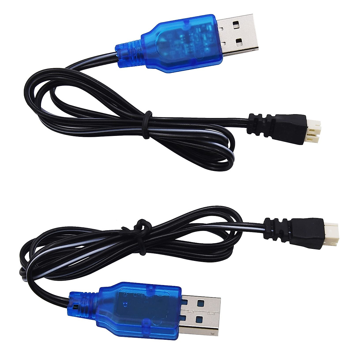 Blomiky 1S Lipo 3.7V-3.8V 0.5A USB Charger Cable with JST-PH2.0 Connector Plug Compatible with EMAX Small Hawk S or Free Style RC Drone / 3.7V Ph2.0 USB 2