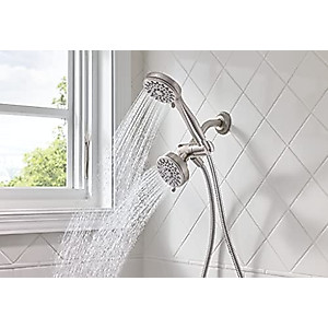 Moen 20016SRN Ignite Five-Function 3 3/4" Diameter Standard Spray Head with Handheld Shower, Silver