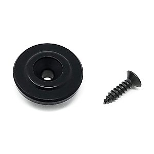 Vintage Forge Black Round String Retainer Guide Tree for Fender Precision Jazz Style Bass Guitars and Others with Screw BSR40-BLK