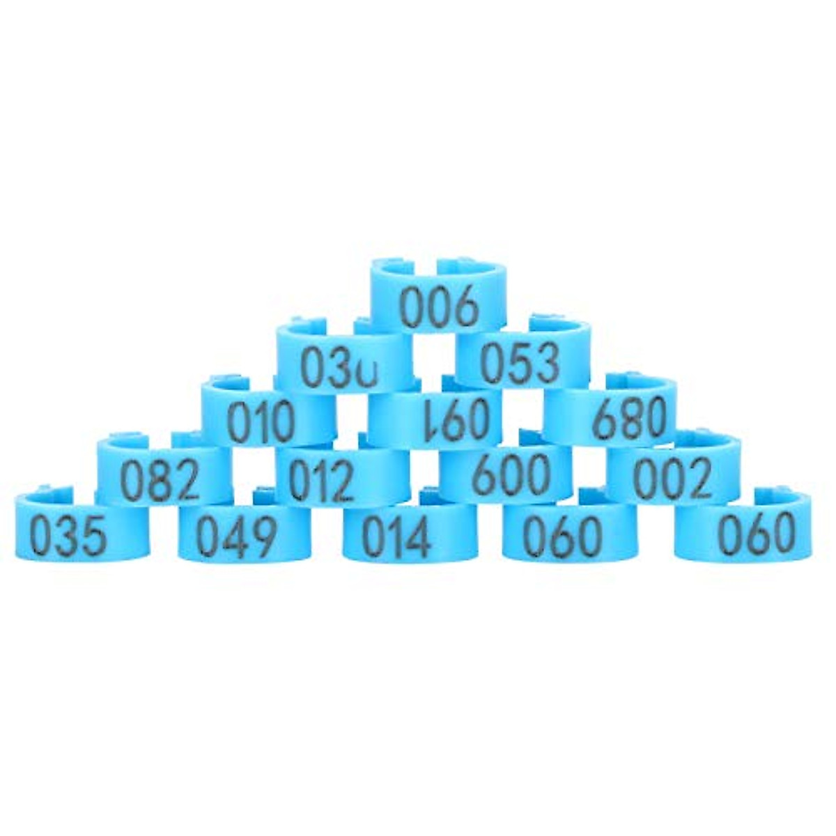 01 Bird Foot Clip, Easy to and Use Poultry Leg Rings and Light Weight Bird Leg Bands for Homing Pigeons for Outdoor(Blue)