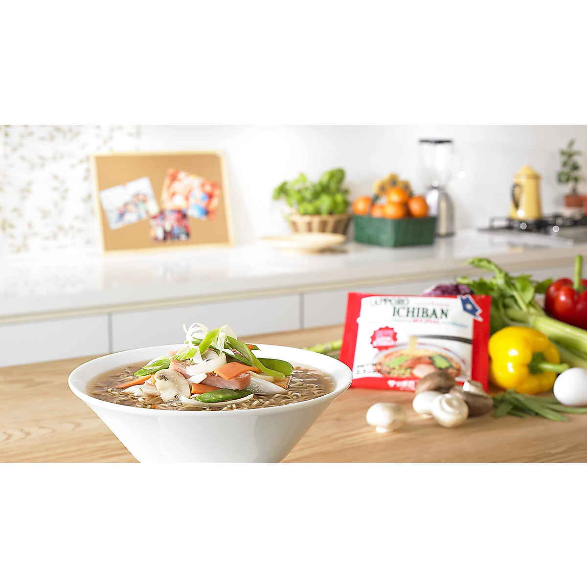 stickerless New [SAPPORO ICHIBAN] Ramen Noodles, Original Soy Sauce Flavor, No.1 Tasting Japanese Instant Noodles (3.5 Oz) (24 pouches)