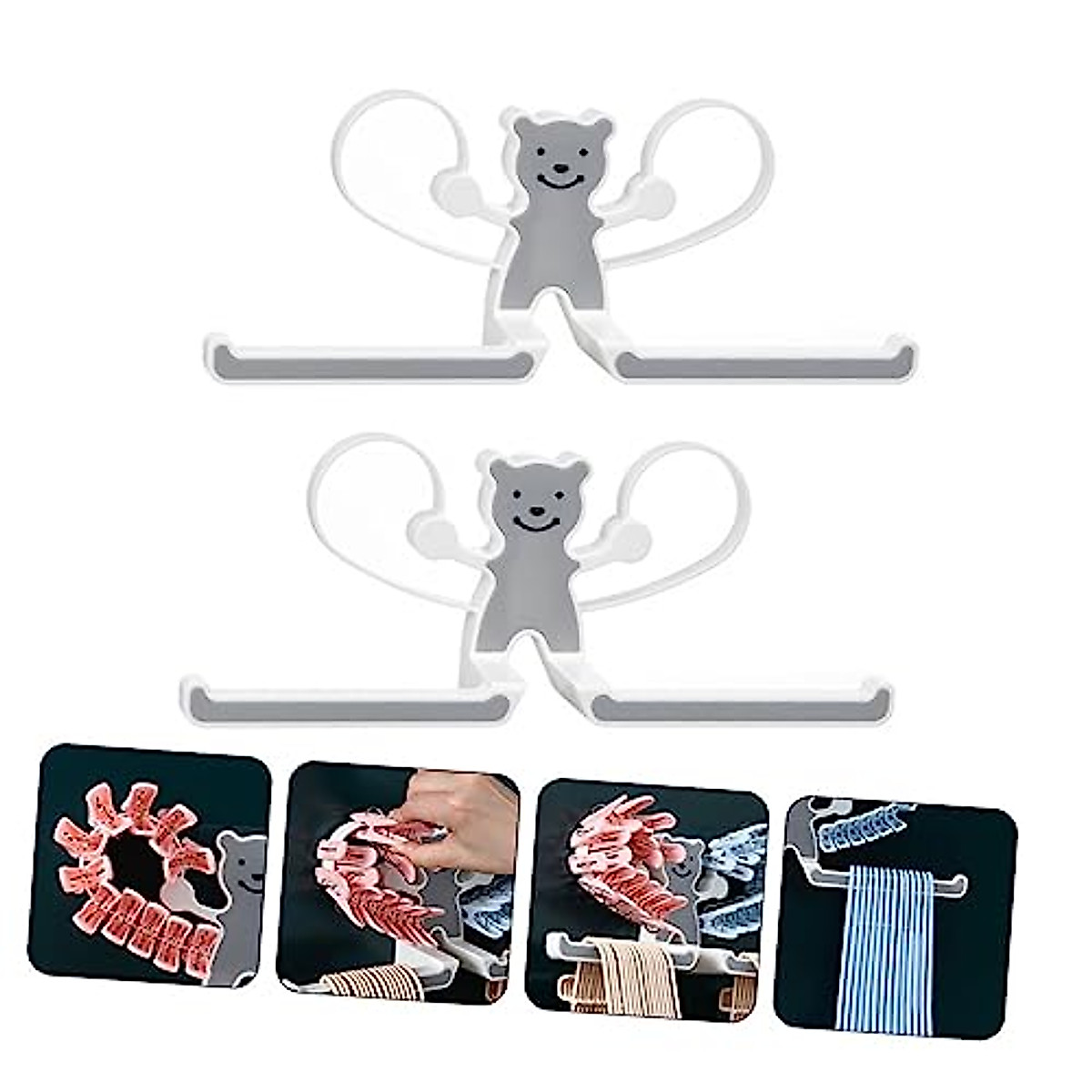 Cabilock 2pcs Hanger Storage Rack Wall Mount Towel Holder Towel Hangers Metal Organizer Shelf Wall Mounted Towel Bar Towel Rack Holder Toilet Towel Toilet Towel Stand Bath Towel Rack Porch