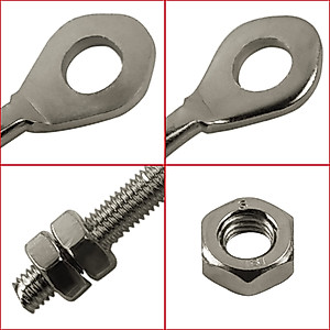 FLYPIG 0.4" 12MM Chain Axle Adjuster Tensioner for 50CC 70CC 90CC 110CC 125CC ATV Quad Dirt Bike Taotao Buyang Coolsport Kazuma Sunl Roketa CRF50 CRF70 CT70 XL75 XR50 XR70 XR80 XR100 Z50R Z50A Z50