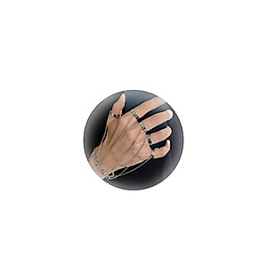 Hand Chain Bracelet Ring Bracelet Hand Chain Dainty 14K Gold Finger Ring Bracelet Trendy Adjustable Rhinestone Finger Ring Hand Chain for Women Gifts Trendy Stuff