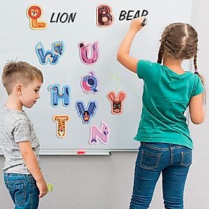 Magnetic Letters for Classroom Whiteboard, Alphabet Magnets ABC for Toddlers Fridge 3+ Year Old, Large Jumbo Refrigerator, Spelling Preschool Learning Toys for Boys Girls, Educational Games for Kids