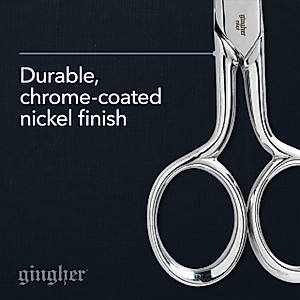 Gingher Knife-Edge Sewing Scissors (5 in.), (5 in.), Silver