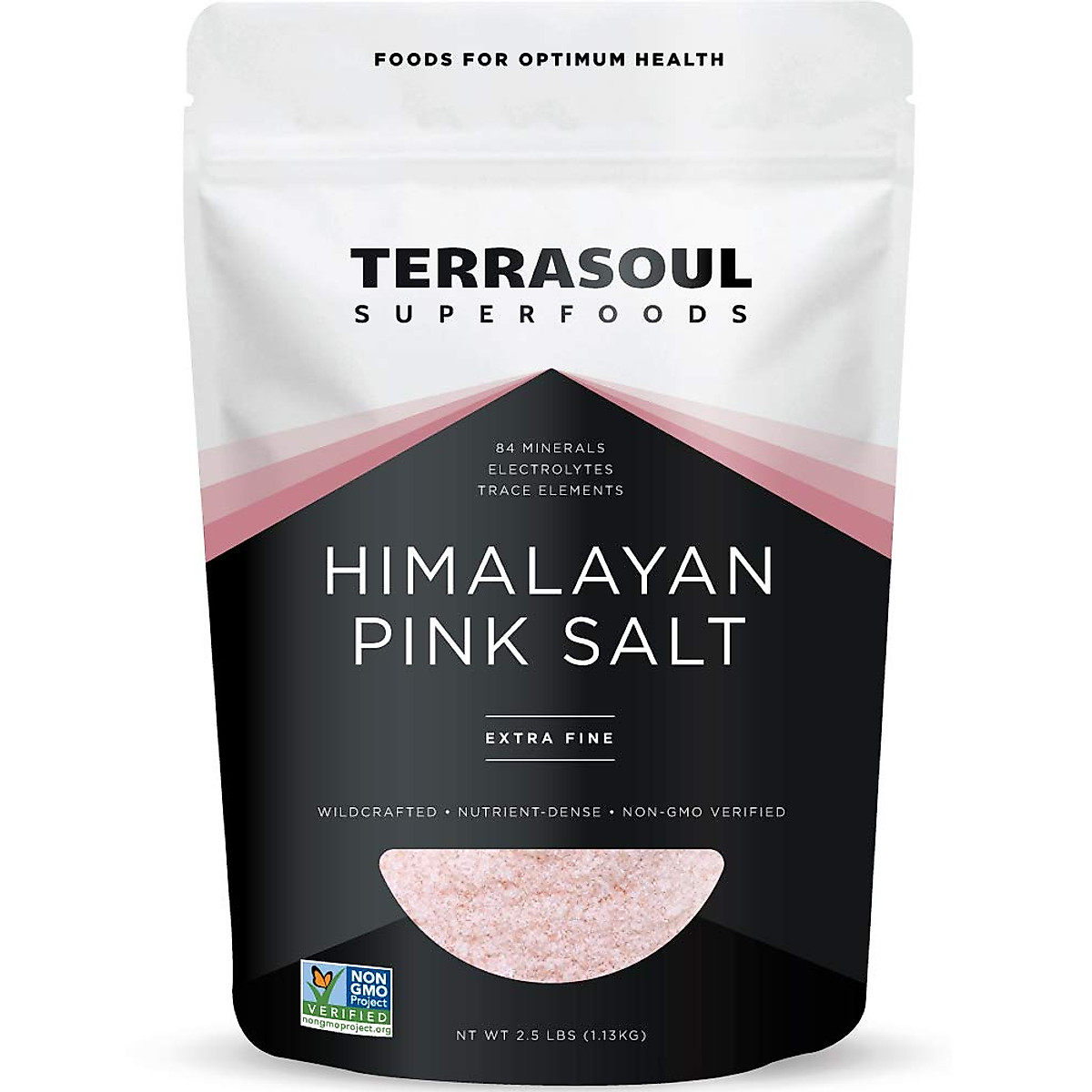 Terrasoul Superfoods Himalayan Pink Salt, 2.5 Lbs - Extra Fine | Trace Minerals