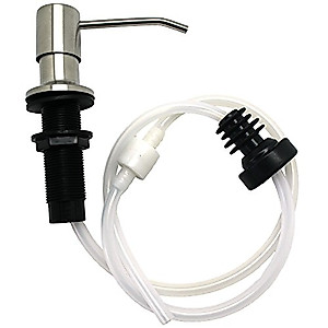 Sink Soap Dispenser Extension Tube (36”) with Check Valve (Maintains Prime) - Two Bottle Stoppers to Fit Most Soap Containers. No More Messy Refills. Provides a Lifetime of Convenience.