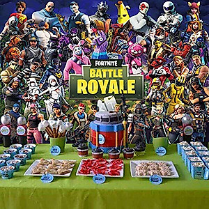 Battle Royale Backdrop Poster Video Game Photo Background Party Supplies Happy Birthday Gamer Banner Kids Wall Decoration 7x5Ft
