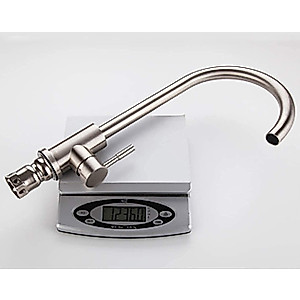 Faucet Bathroom Kitchen Faucet Lead-Free Stainless Steel Brushed Nickel,Bar Sink Faucet Tap Small Mini Kitchen Bath Faucet Farmhouse Vanity Sink Lavatory Single Hole Faucets,External Welding ( Size :