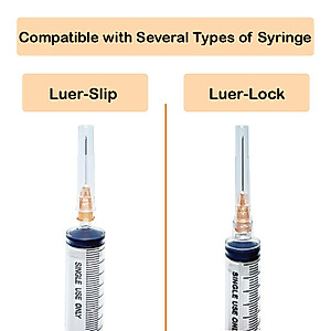 25Gauge 1Inch needle 100pcs- Disposable needles for injection syringes - Suitable for scientific labs practice and experiment, Veterinary, Industrial drawing and refilling liquids