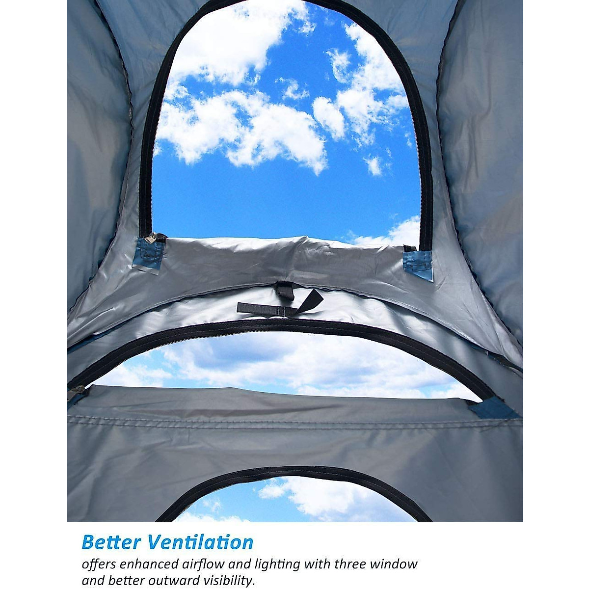 anngrowy Pop Up Shower Tent Portable Outdoor Camping Bathroom Toilet Tent Changing Dressing Room Privacy Shelters Room for Hiking and Beach Sun Shelter Picnic Fishing– UPF40+ Waterproof