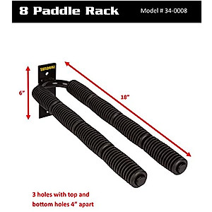 Suspenz 8-Paddle Rack, Black (34-0008), 18", Kayak