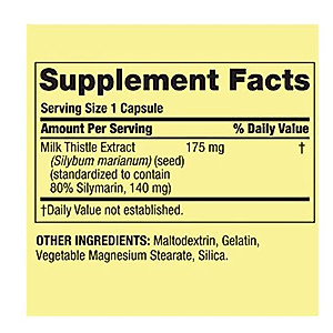Spring Valley - Milk Thistle 175 mg, 180 Capsules