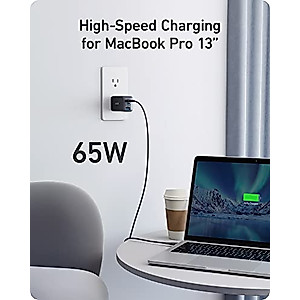 Anker USB C Charger, 735 Charger (Nano II 65W), iPad Charger, PPS 3-Port Fast Compact Foldable for MacBook Pro/Air, iPad Pro, Galaxy S23, Dell XPS 13, Note 20/10+, iPhone 14/Pro, Steam Deck, and More