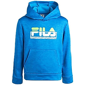 Fila Boys' Sweatsuit Set - 2 Piece Active Hoodie Sweatshirt and Jogger Sweatpants - Performance Activewear Set for Boys, 8-12, Size 12, Prince Blue