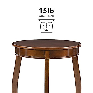 Powell Furniture Powell Hazelnut Round Shelf Table,, 18"L x 18"W x 24"H