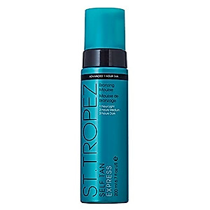 St.Tropez Self Tan Express Mousse, Fast Acting Fake Tan, Develops in 1-3 Hours, Streak-Free Finish, Vegan, Natural & Cruelty Free, 6.7 Fl Oz