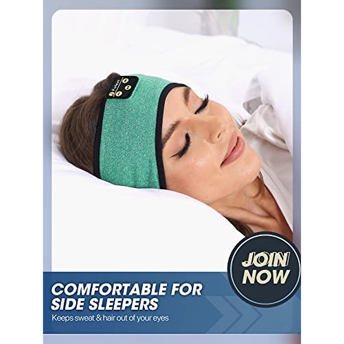 Fulext Sleep-Headphones-Headband-Bluetooth - Headphones for Sleeping Sleep Mask Headphones with Thin HD Stereo Speakers Perfect for Side Sleepers,Insomnia,Sport,Travel Best Gifts for Men Women