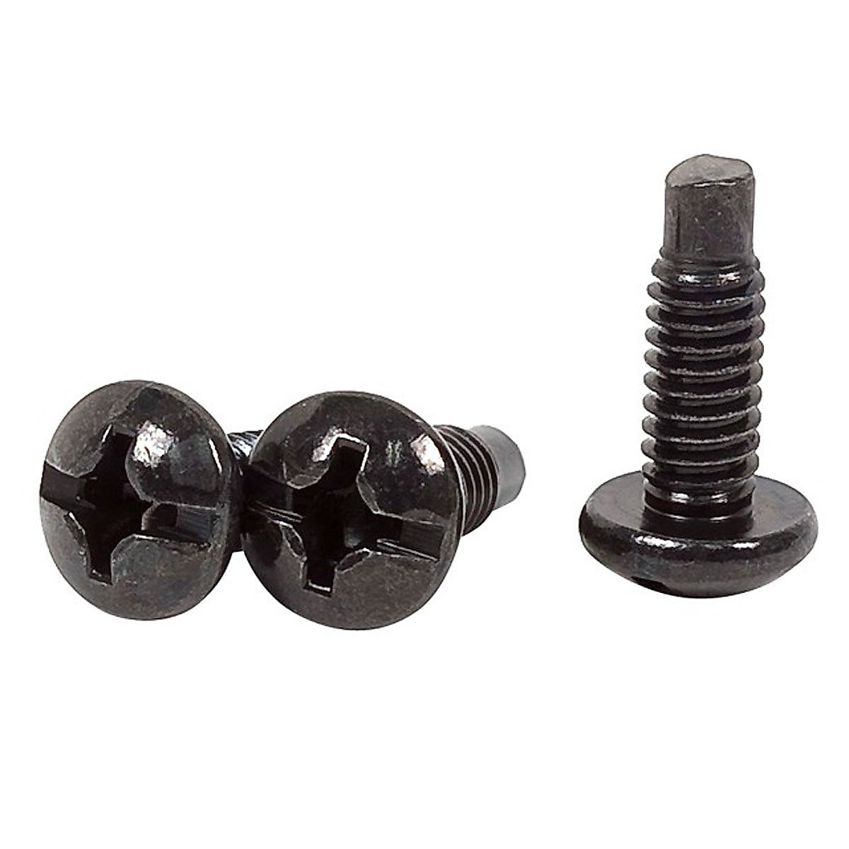 Monoprice 12/24 Screw for Rack, 50 -Piece, Black 108622