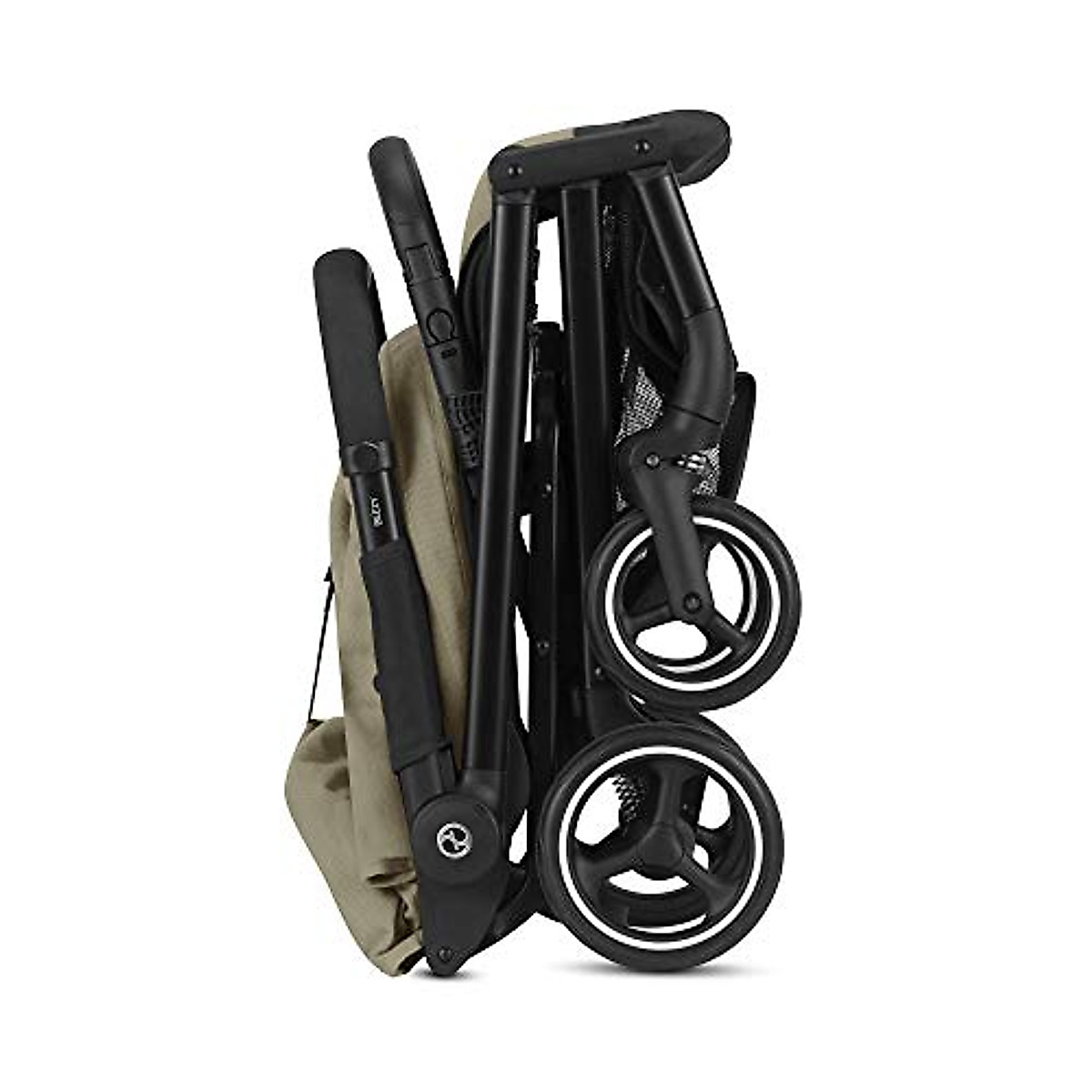 CYBEX Beezy Stroller, Lightweight Baby Stroller, Compact Fold, Compatible with All CYBEX Infant Seats, Stands for Storage, Easy to Carry, Multiple Recline Positions, Travel Stroller, Classic Beige