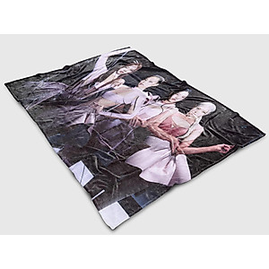 GZDXD Korean Girl Group Poster Blanket, HD Printing Does not Fade, Soft Flannel Throw Blanket, Suitable for Kids Teen Adult Gift (Color 6,50x60in (130x150cm))