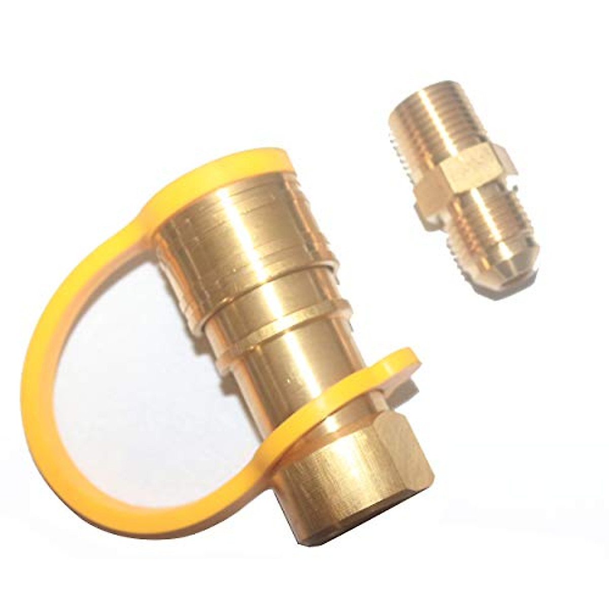 12 Feet 3/8 ID Natural Propane/Natural Gas Hose with 3/8" Female by 1/2" Male, Quick Disconnect Kit for Grill, Griddle, Fire Pit,Generator, Heater and More NG/Propane Appliance