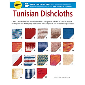 Leisure Arts LEA6371 Tunisian Dishcloths Bk