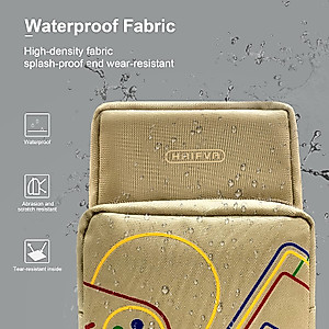 Steam Deck Carrying Bag, Switch/Switch OLED console&Accessories Travel Carrying Case, Mini Retro Console Style Travel Bag, Small Portable Sling Crossbody Shoulder Bag for Hiking Walking Biking (Gold)