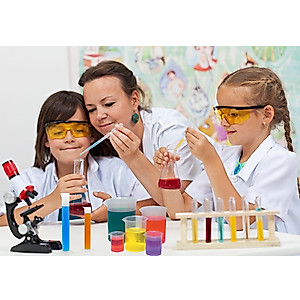 Buytra 5 Sizes Clear Plastic Graduated Cylinders (10 25 50 100 250ml) 5 Pack Plastic Beakers Set- 50, 100, 250, 500, 1000ML