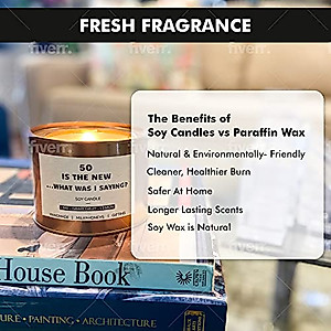 40th Birthday Gift - Cougar Candle - Grapefruit Basil Soy Scented Candle - Wrapped 40th Birthday Gift for Women