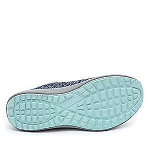 TRAQ by Alegria Womens Goalz Blue Multi Smart Walking Shoe 9.5-10 M US