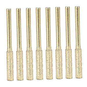 GANAZONO Chainsaw File Chainsaw Tool Chain Tool Deburring Tool Titanium Plated Burr File Burr Grinding Diamond Chainsaw Sharpener Sharpening Wheel Burr Grinding Stone Sharprner Mill 8 Pcs