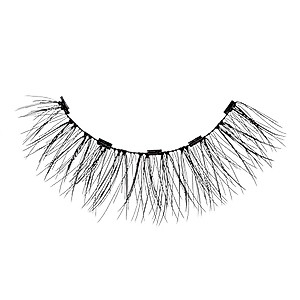 KISS Magnetic, False Eyelashes, Charm', 12 mm, Includes 1 Pair Of Magnetic Lashes, Magnetic Lash Eyeliner, Contact Lens Friendly, Easy to Apply, Reusable Strip Lashes