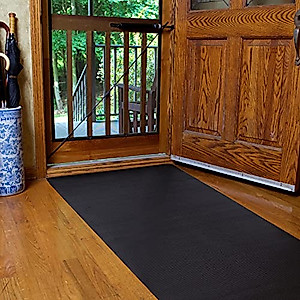 CLIMATEX Indoor/Outdoor Rubber Scraper Mat, 36 in. x 6﻿ ft., Black