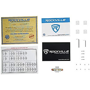 Rockville Atom 8W 8 Channel 3500 Watt Marine/Boat Amplifier Amp w/Bluetooth