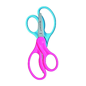 Westcott Hard Handle Kids Scissors, 5", Pointed, Assorted Colors, 2-Pack