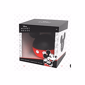 Disney Mickey Mouse Ultrasonic Diffuser with Built-in Bluetooth Speaker, Classic Disney Character Design, Last up to 8 Hours, 100 ML Tank Capacity, Bluetooth 5.1