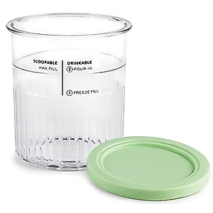 Anbige Replacement Parts 4 Pack Creami Pints and Lids, Compatible with Ninja CREAMi Ice Cream Maker NC500 Series NC501