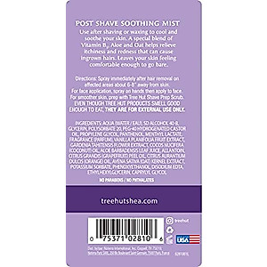 Tree Hut Bare Tahitian Vanilla Post Shave Mist, 4.8 fl oz, After Shave Spray, Soothe & Smooth Against Razor Bumps & Ingrown Hairs, For All Skin Types