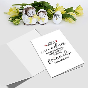 Nchigedy Humorous Going Away Card for Him Her, Funny Leaving Card for Boss Coworker, Hilarious Retirement Card for Workmate, Coworker Appreciation Card