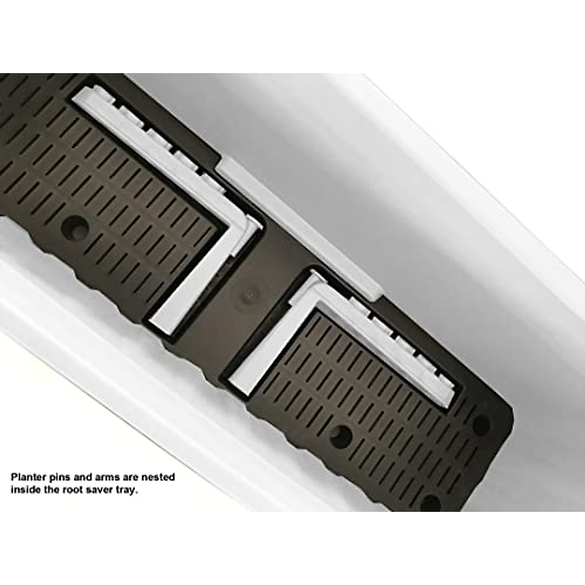 Apollo Exports International 24" Adjustable Railing Planter, White