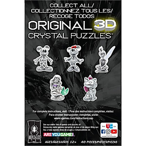 Bepuzzled, Disney Platinum Marie: Purr-fectly Charming 3D Crystal Puzzle Straight from The Aristocats, Ages 12 and Up